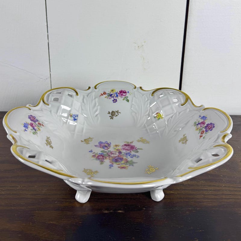 Cabbage Rose Fruit Bowl - Etsy