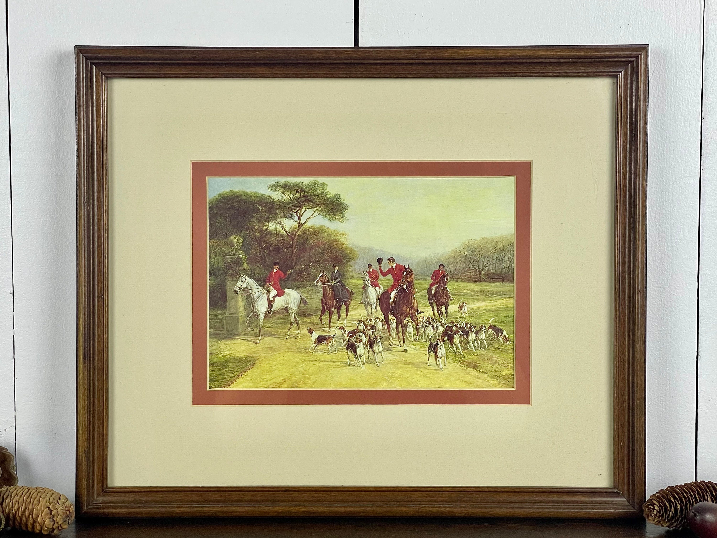 Vintage Framed British Hunting Print / English Hunting on - Etsy