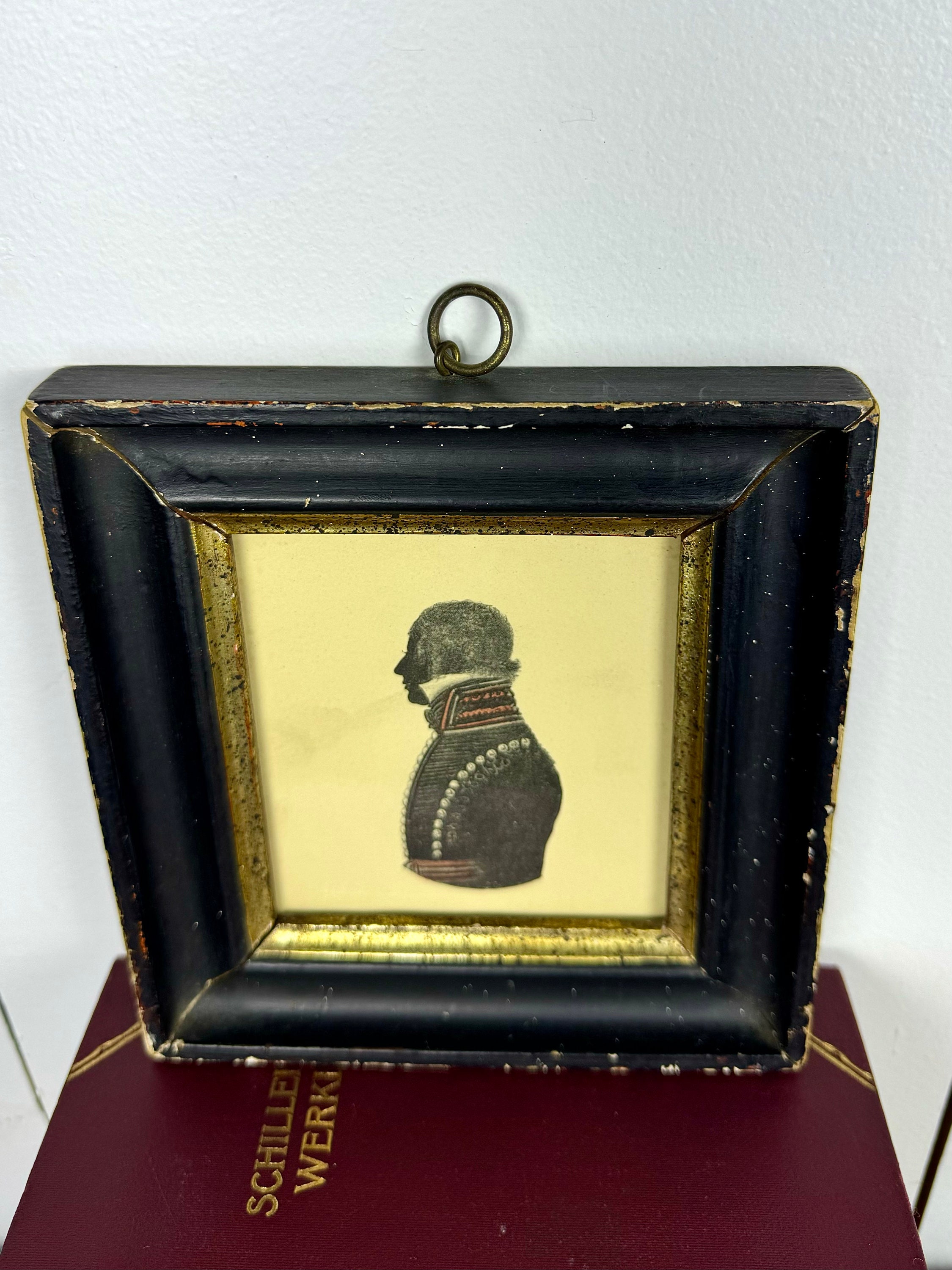 Antique Borghese Silhouette Painting by John Buncombe officer of the ...