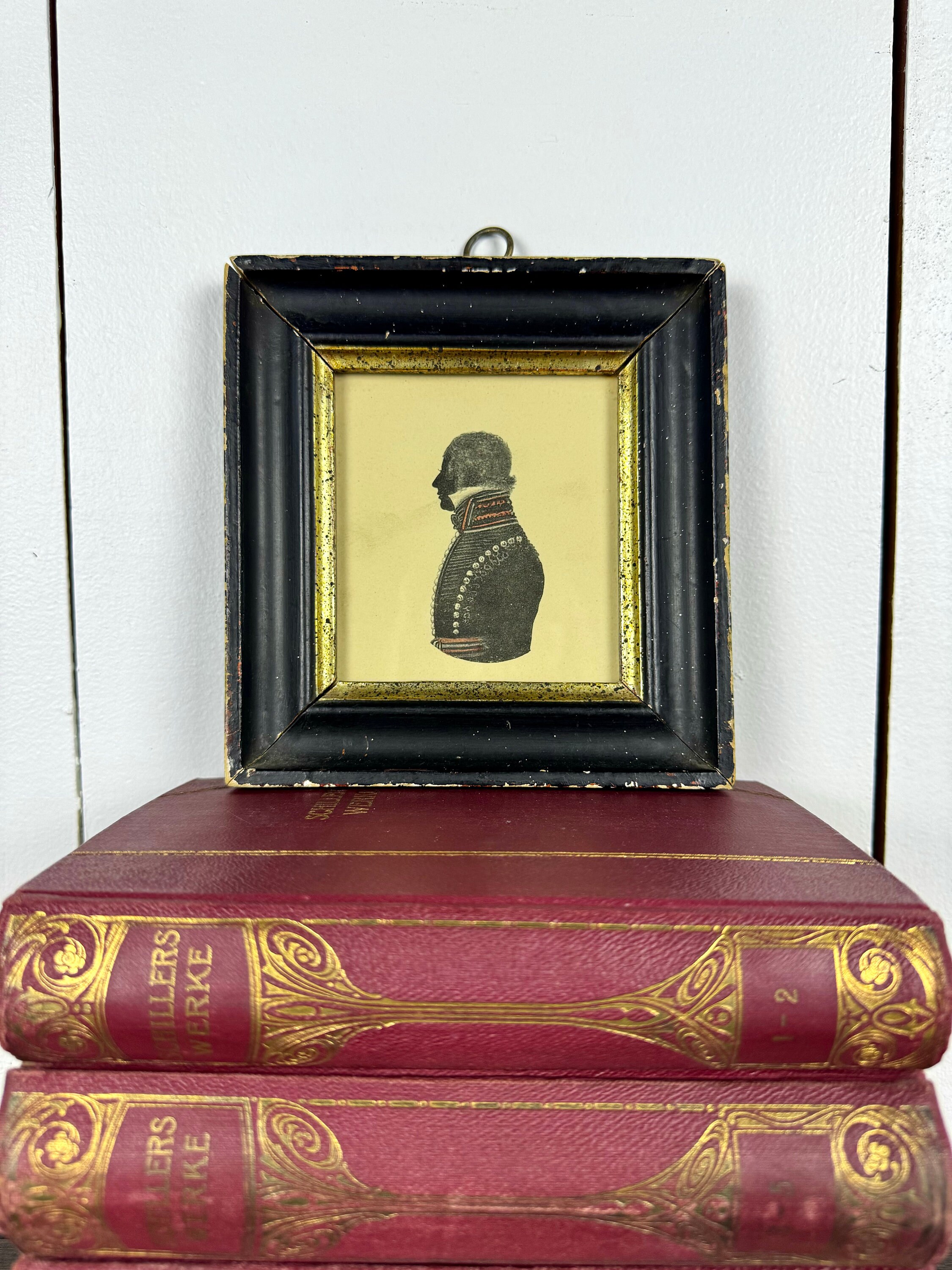 Antique Borghese Silhouette Painting by John Buncombe “officer of the ...