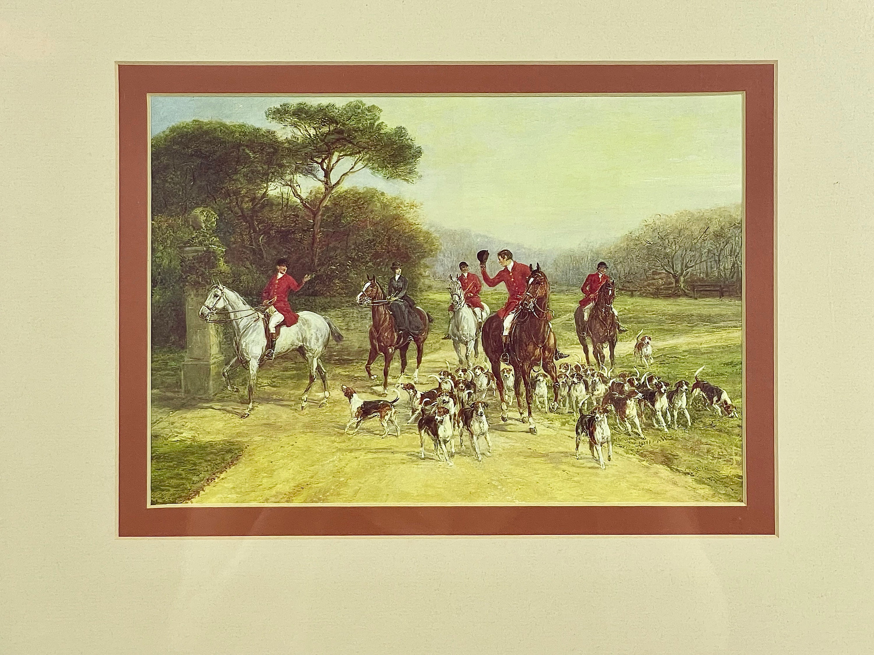 Vintage Framed British Hunting Print / English Hunting on - Etsy