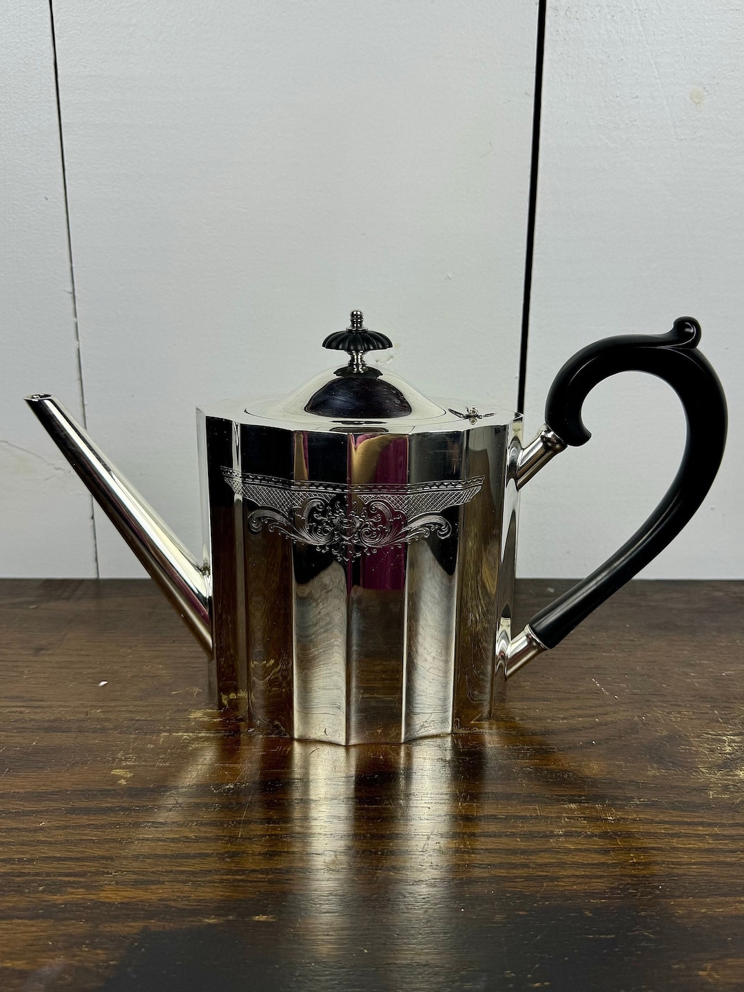 Vintage Silver Plated Tea Pot Mid Century / Paul Revere Colonial ...
