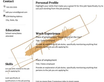 Editable Digital Resume Template for Modern Professionals Instant ...