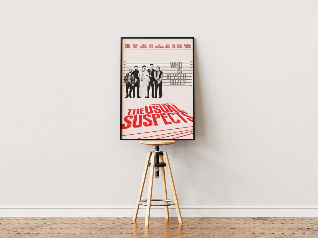 The Usual Suspect Poster, Kevin Spacey Wall Art, Kayser Soze, Film Wall ...