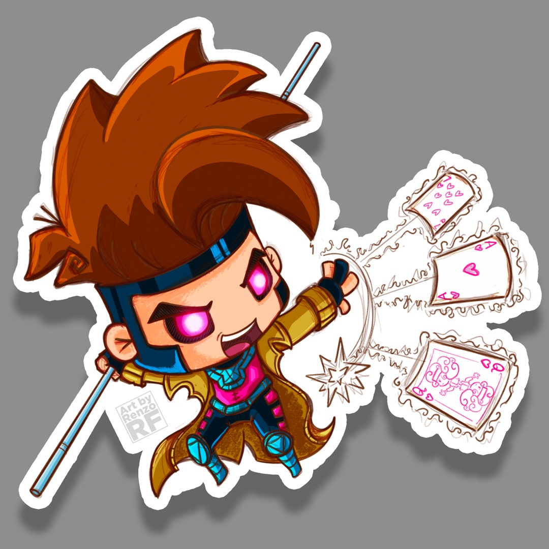 Gambit - Kiss-cut Stickers - Etsy