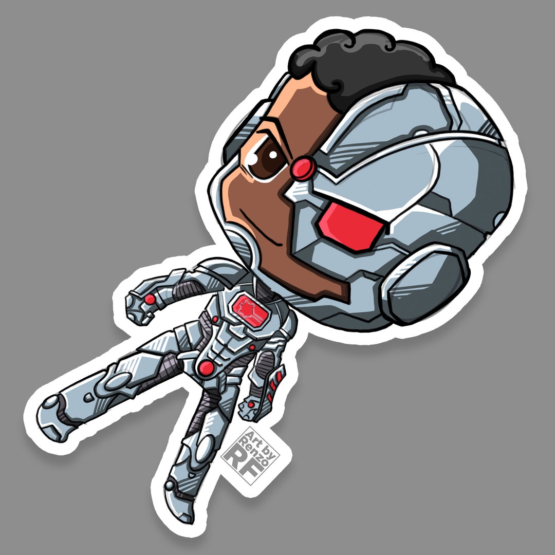 Sticker Cyborg - Kiss-cut Stickers - Etsy