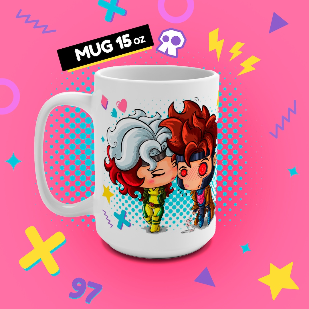 Rogue & Gambit - A Kiss to Die for - Mug 15oz - Etsy