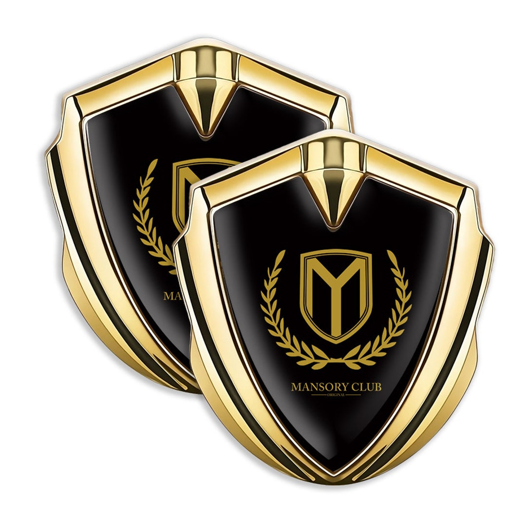 Luxury Club Mansory Self-adhesive Metal Shield Sticker Decal - Etsy