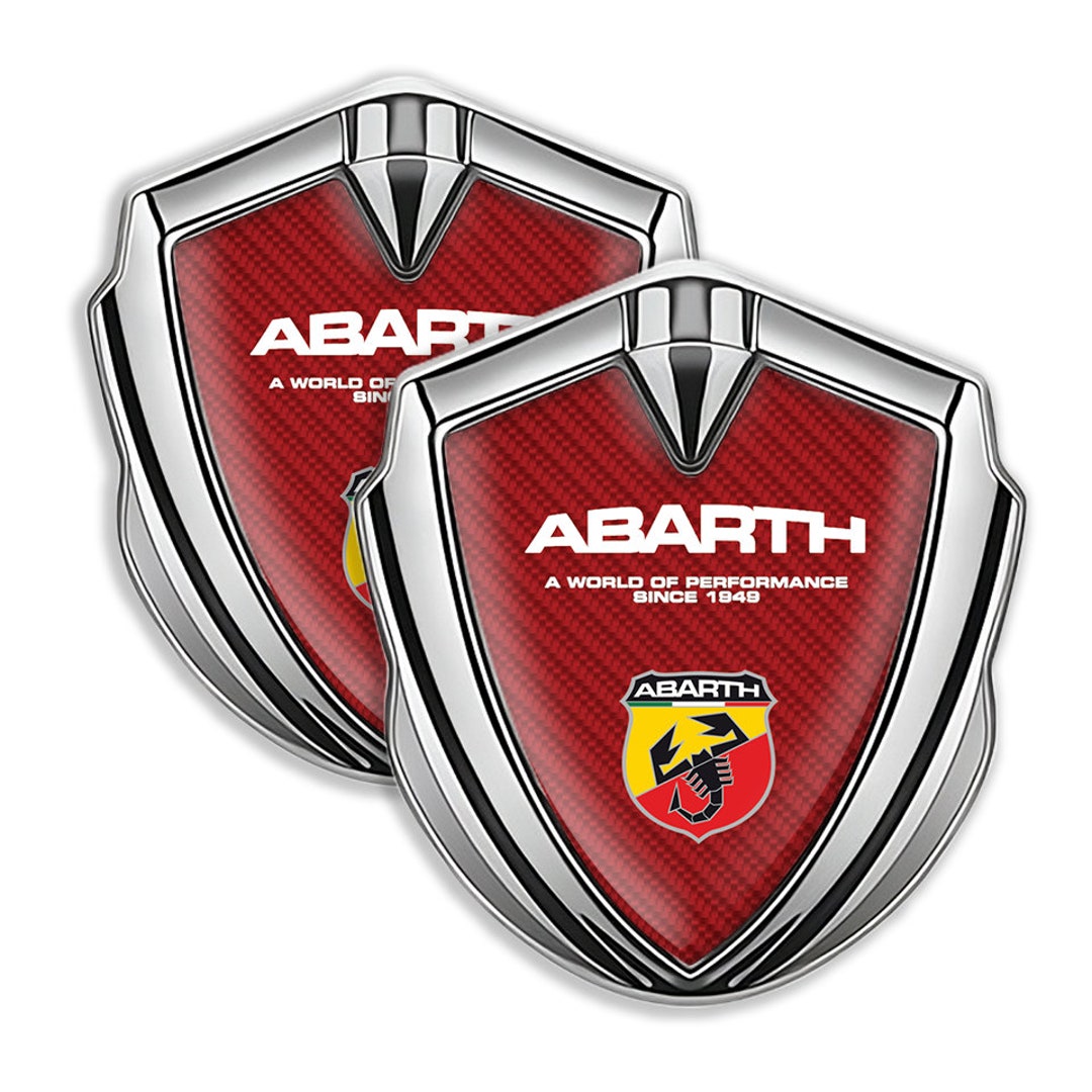 Fiat Abarth Self-adhesive Metal Shield Sticker Decal for Car - Etsy