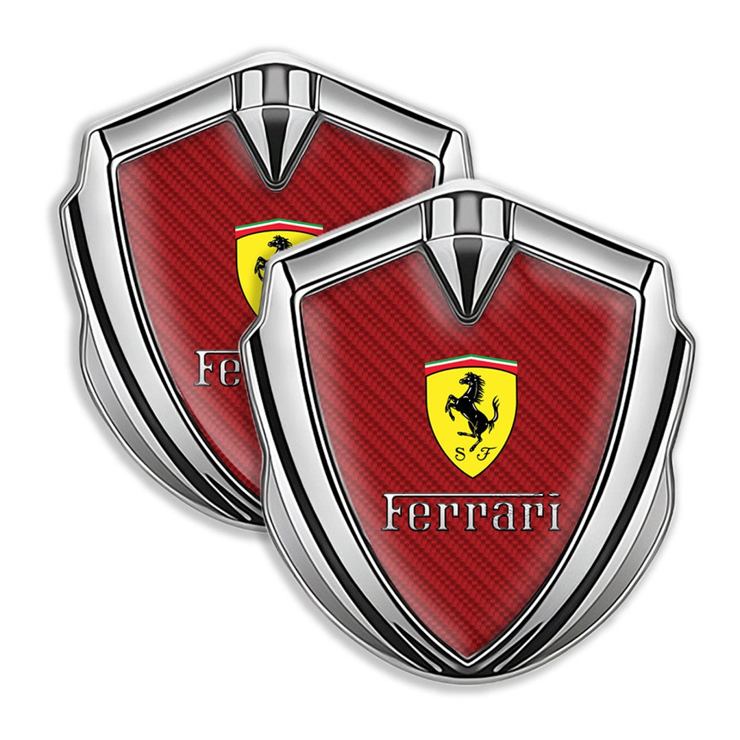 Ferrari Self-adhesive Metal Shield Sticker Decal for Car - Etsy