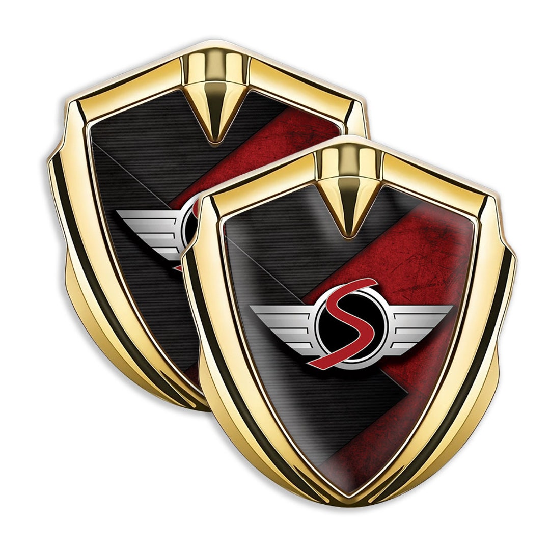Mini Cooper S Self-adhesive Metal Shield Sticker Decal for - Etsy