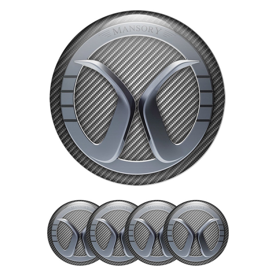 4xall Sizes 3D Mansory Print Logo Domed Stickers for Wheel - Etsy