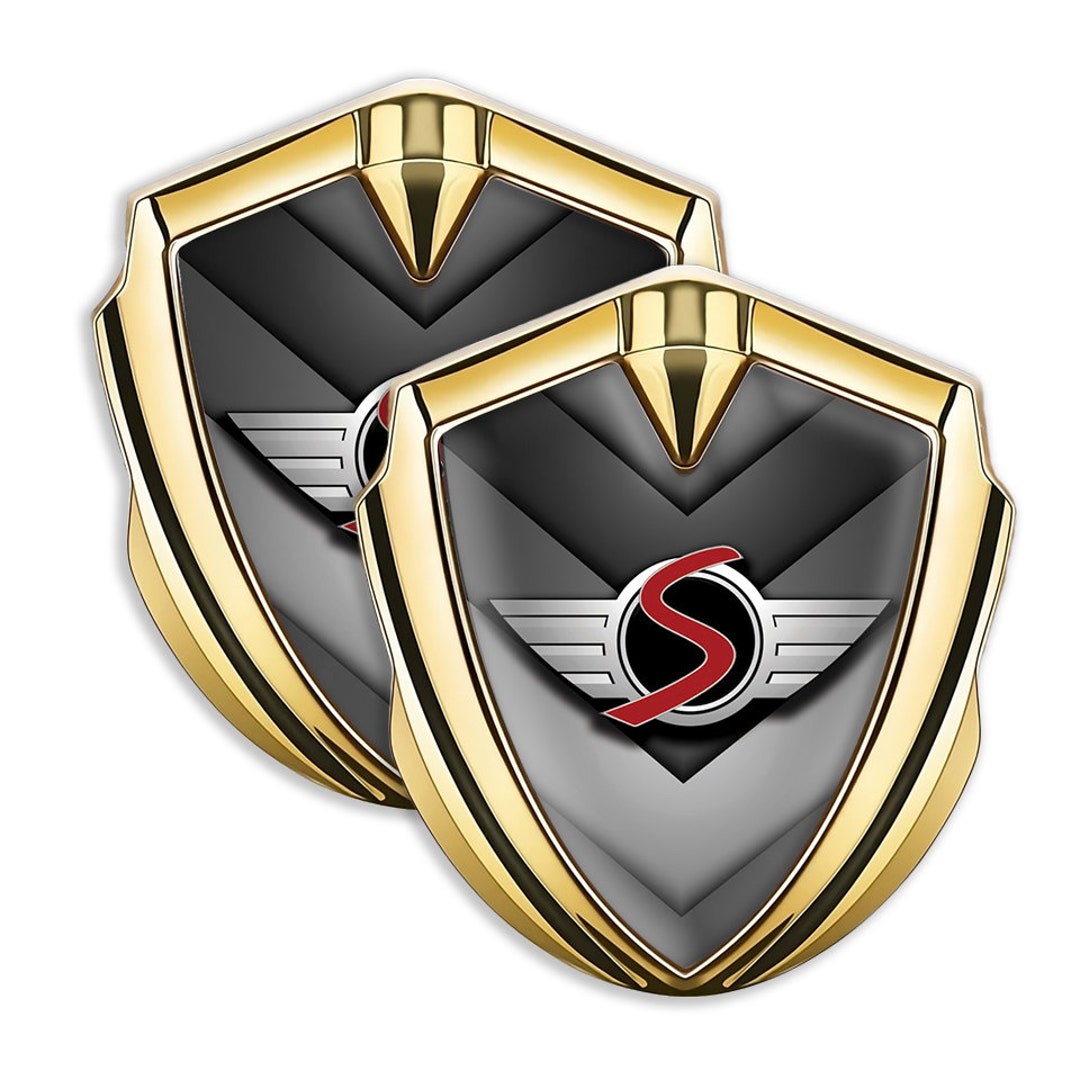 Mini Cooper S Self-adhesive Metal Shield Sticker Decal for - Etsy