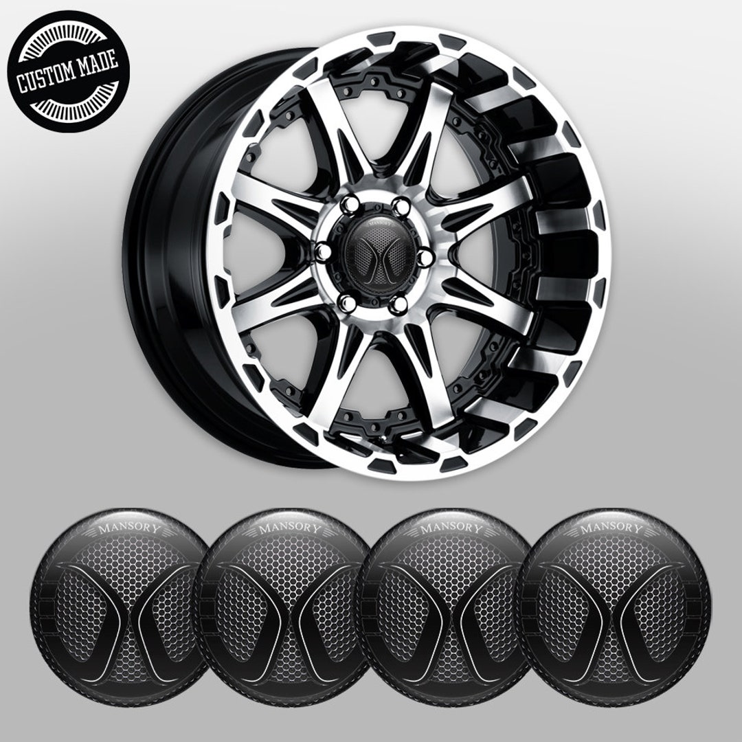 4xall Sizes 3D Mansory Print Logo Domed Stickers for Wheel - Etsy