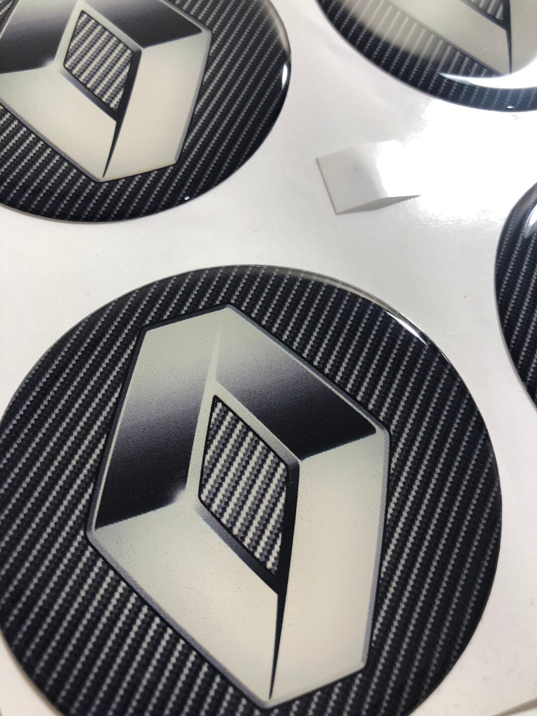 4xall Sizes 3D Renault Print Logo Domed Stickers for Wheel Center Hub ...