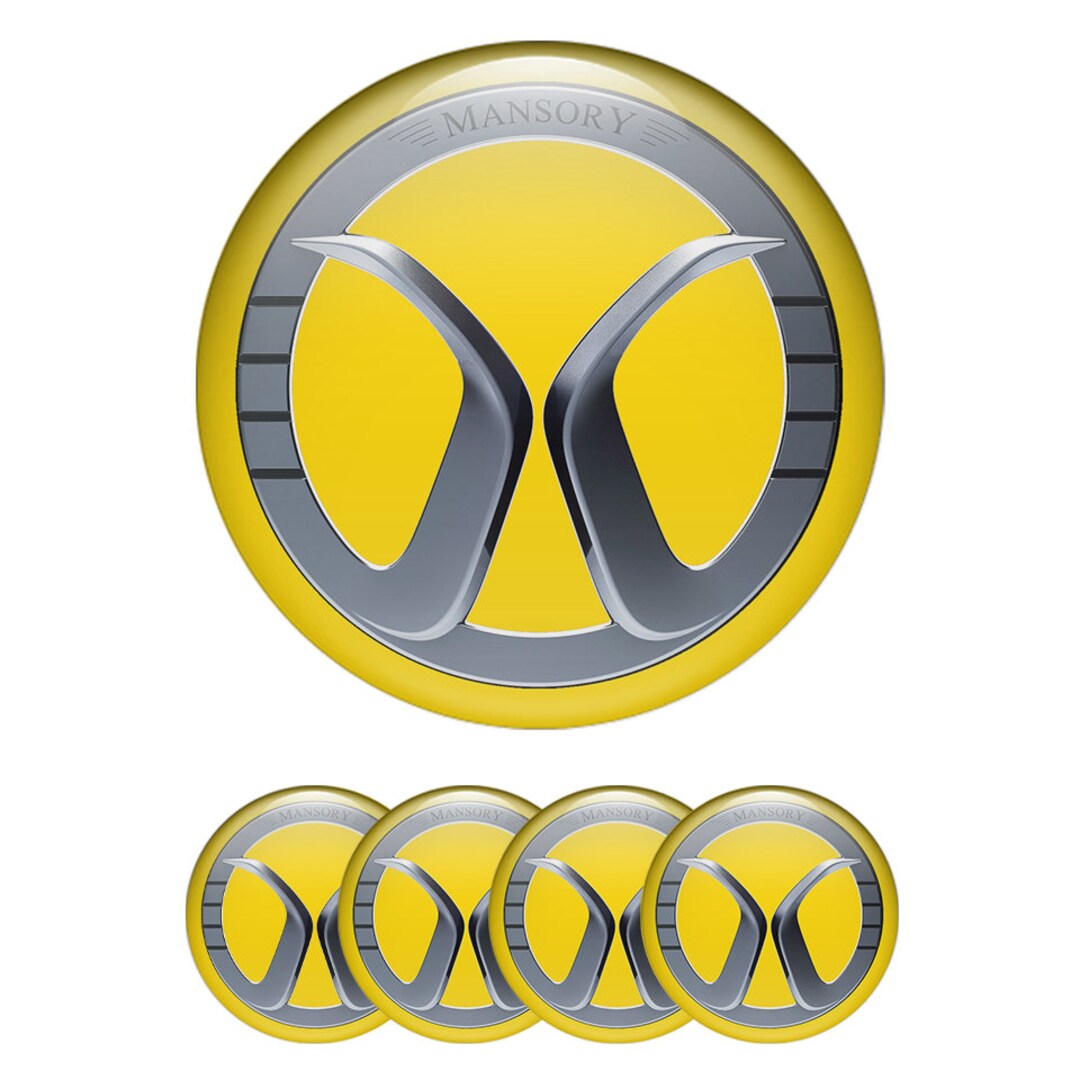 4xall Sizes 3D Mansory Print Logo Domed Stickers for Wheel - Etsy