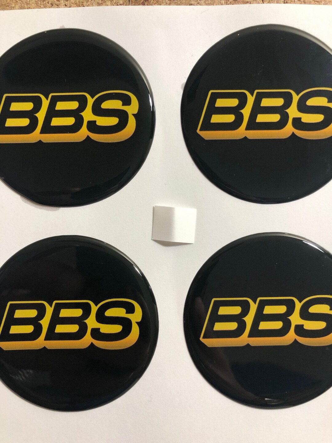 4xall Sizes 3D BBS Print Logo Domed Stickers for Wheel Center Hub Caps ...