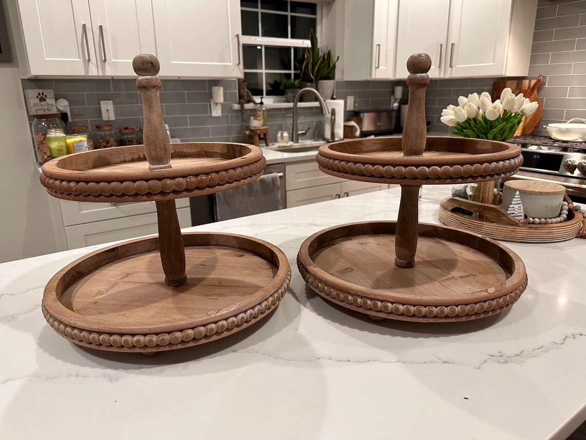 Two Tiered Farmhouse Tray *wholesale Price AS IS* - Etsy