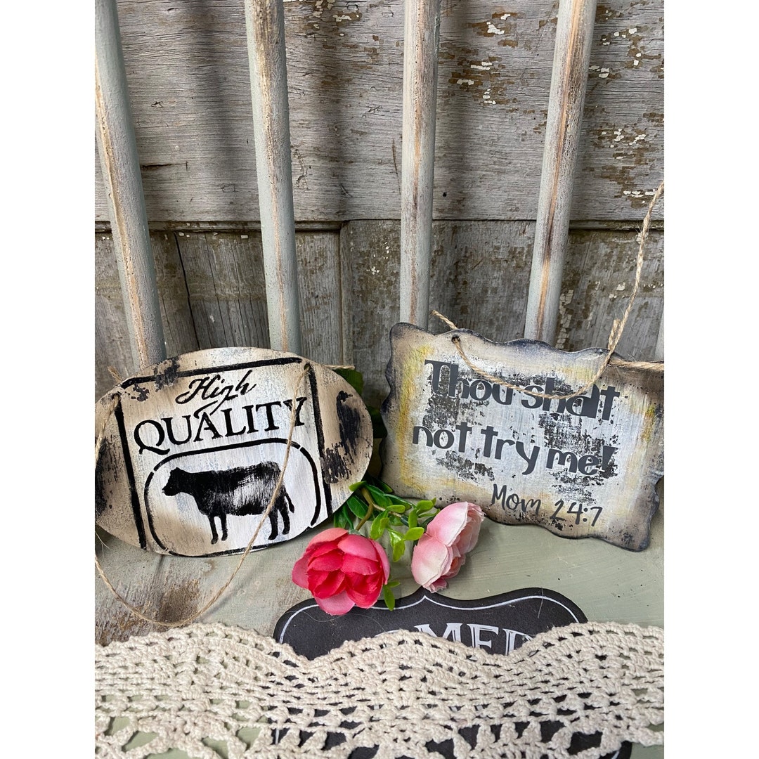 Shabby Chic Distressed Farmhouse Signs Home Decor - Etsy