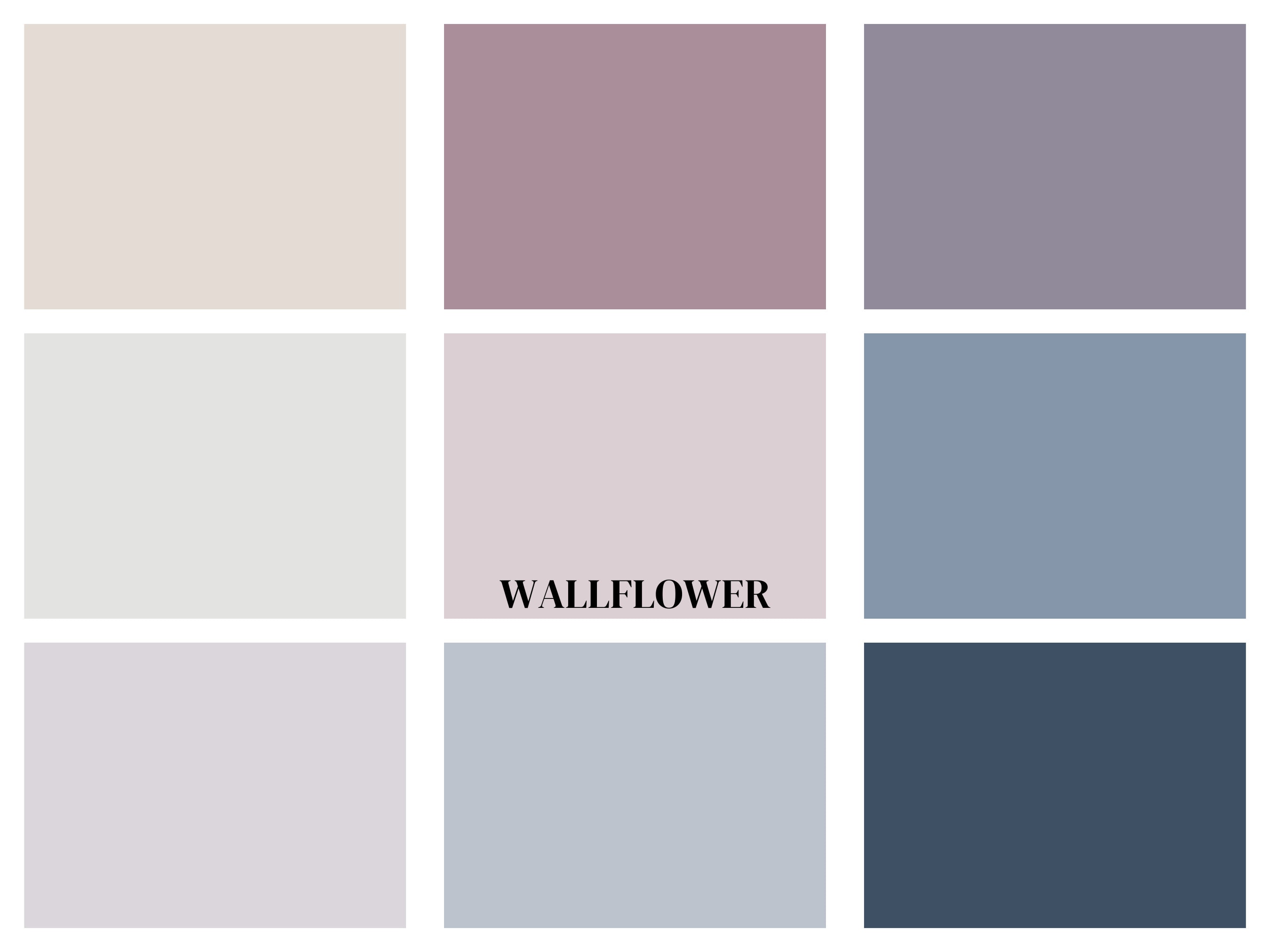 Sherwin Williams Whole House Paint Palette: Wallflower Color Set (PDF ...