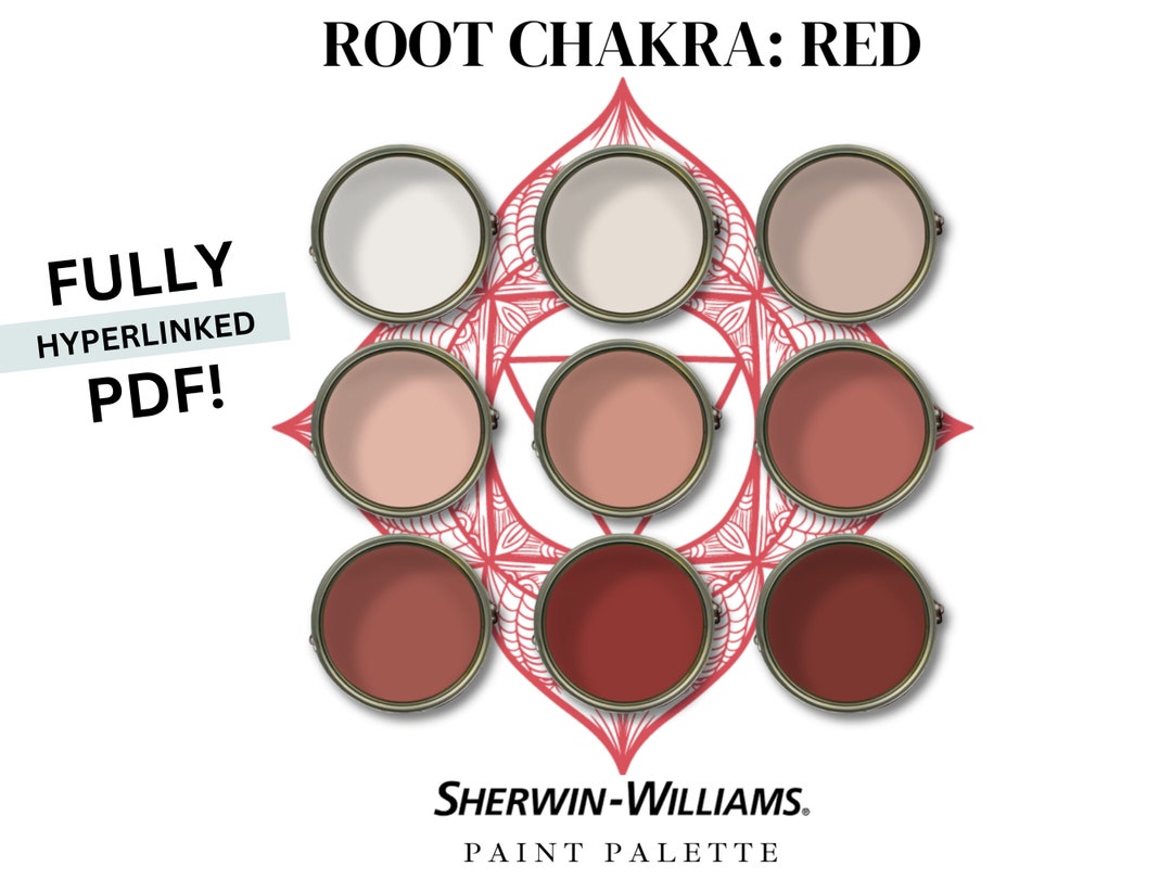 Sherwin Williams Whole House Paint Palette: Root Chakra Colors (PDF) - Etsy