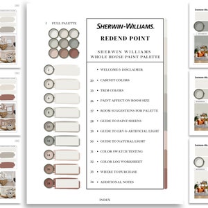Sherwin Williams Whole House Paint Palette - REDEND POINT Paint ...
