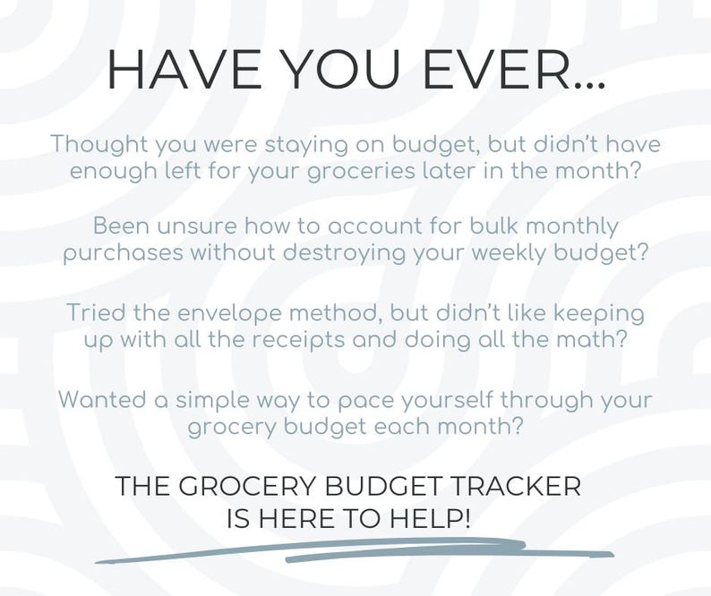 The Grocery Budget Tracker Google Sheet Template - Etsy Australia