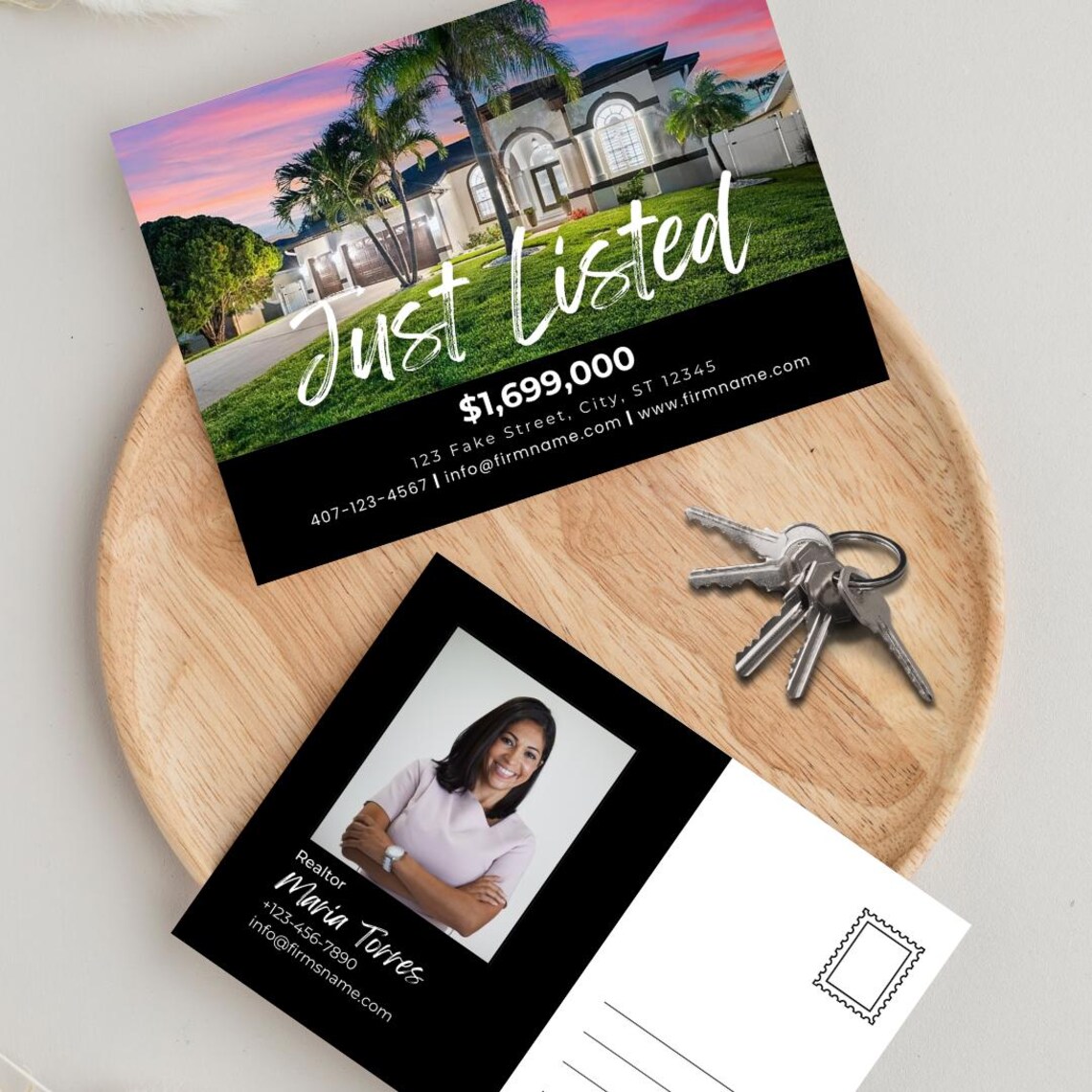 Luxury Real Estate Postcard Templates – 10 Fronts & 3 Backs – Canva ...