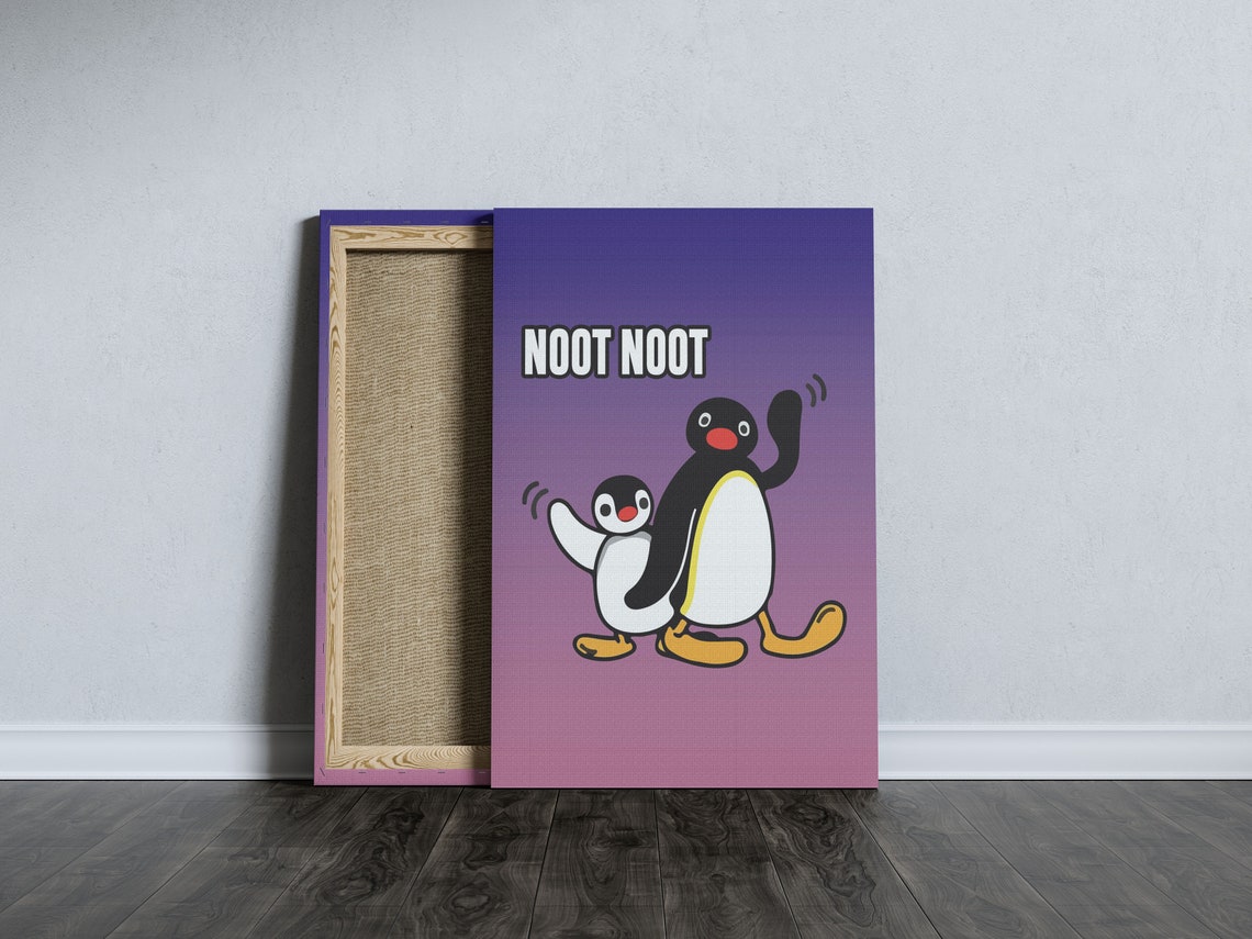 Noot Noot Pingu Poster Funny Pinguin Funny Memes Funny Present - Etsy