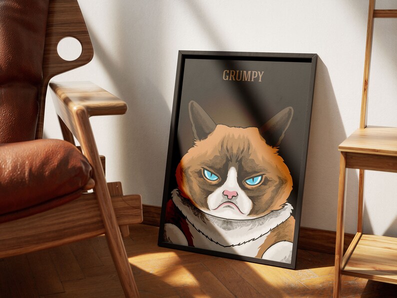 Funny Grumpy Cat Meme Poster Funny Memes Funny Present Meme - Etsy