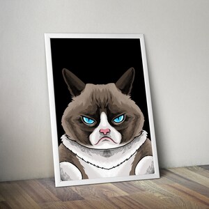 Funny Grumpy Cat Meme Poster Funny Memes Funny Present Meme Poster ...