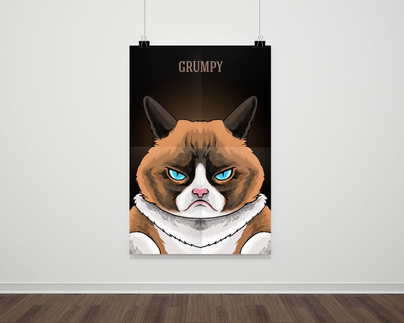 Funny Grumpy Cat Meme Poster Funny Memes Funny Present Meme - Etsy