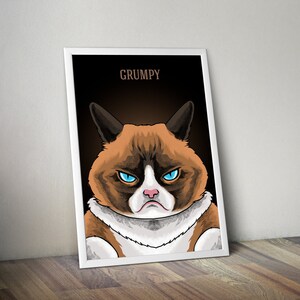Funny Grumpy Cat Meme Poster Funny Memes Funny Present Meme Poster ...