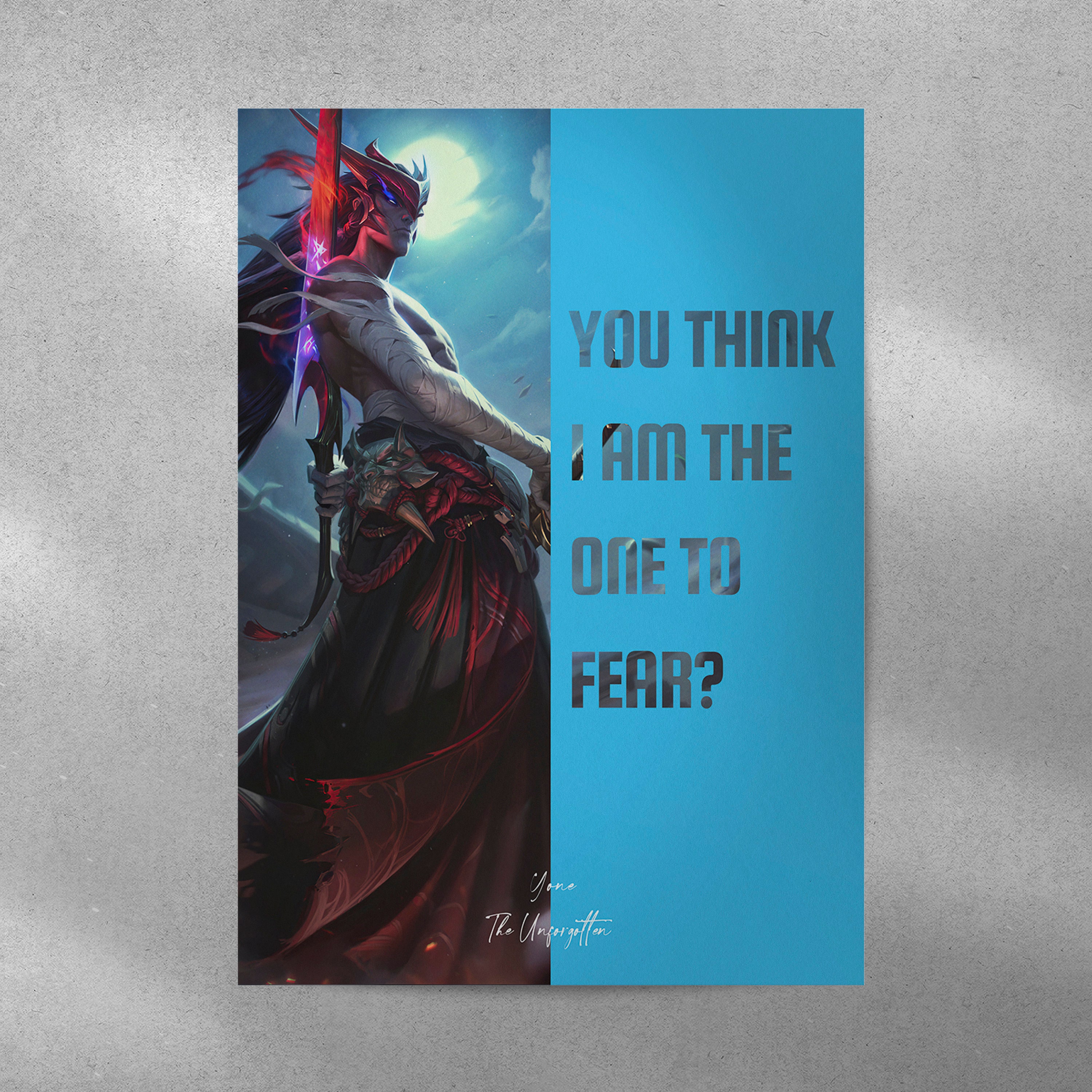 Yone League of Legends League of Legends Poster Lol Poster the - Etsy
