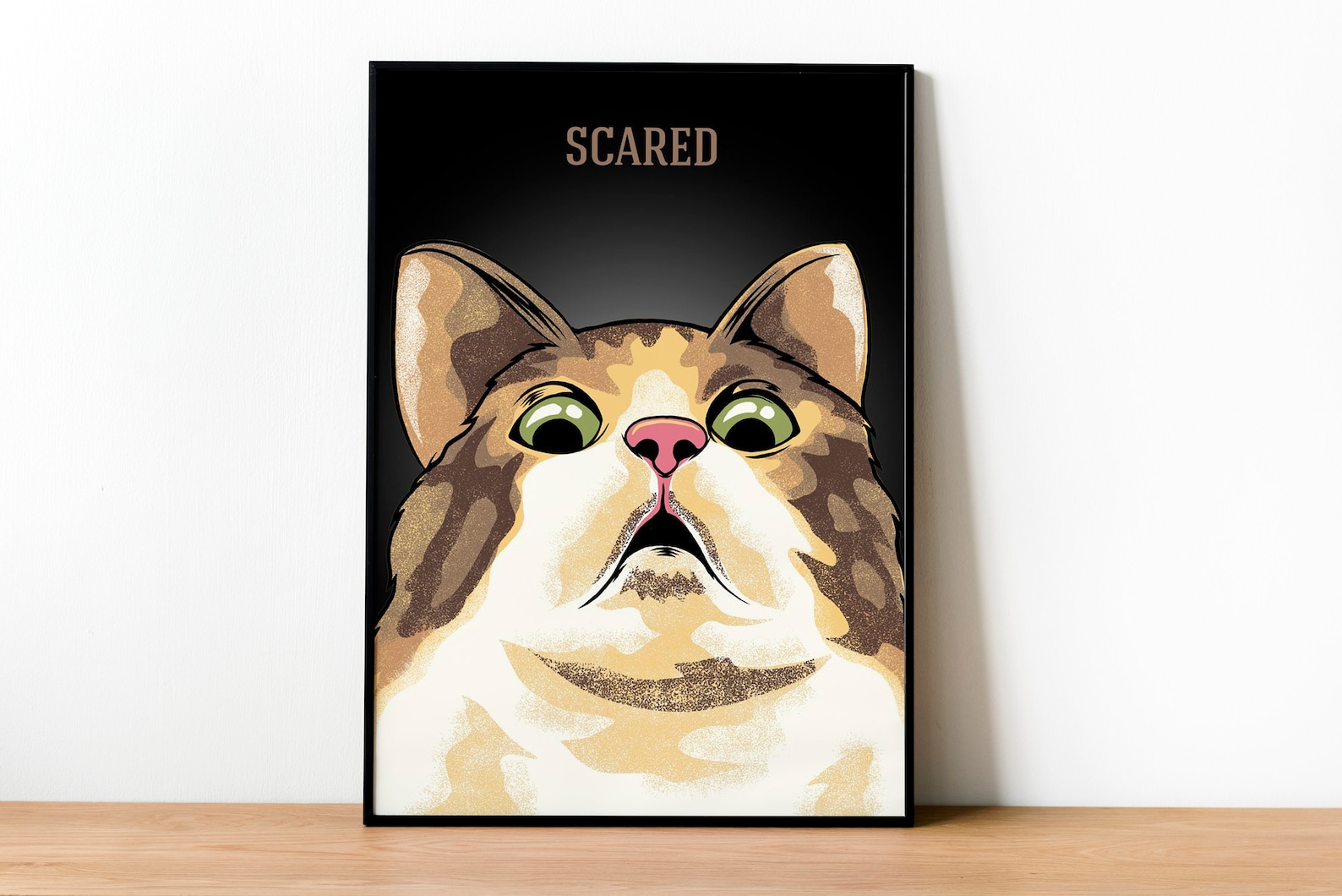 Scared Cat Meme Poster Funny Memes Funny Present Meme Poster Funny ...