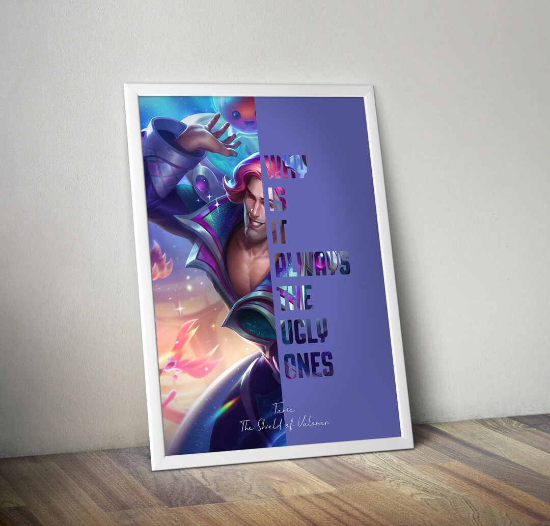 Taric League of Legends Poster: Gamer Room Decor - Etsy