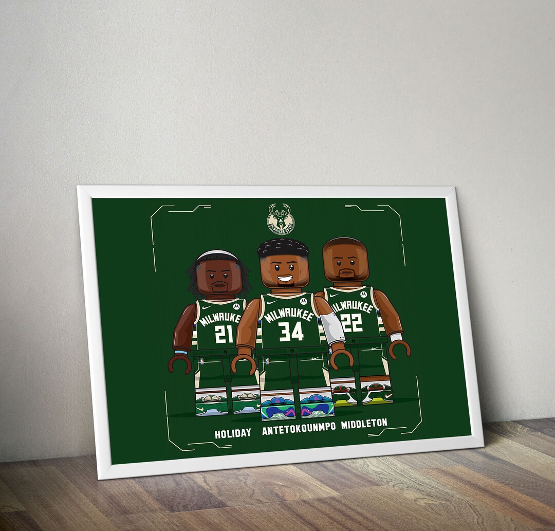 Milwaukee Bucks Poster for Sports Fan Basketball Poster NBA Poster Wall ...