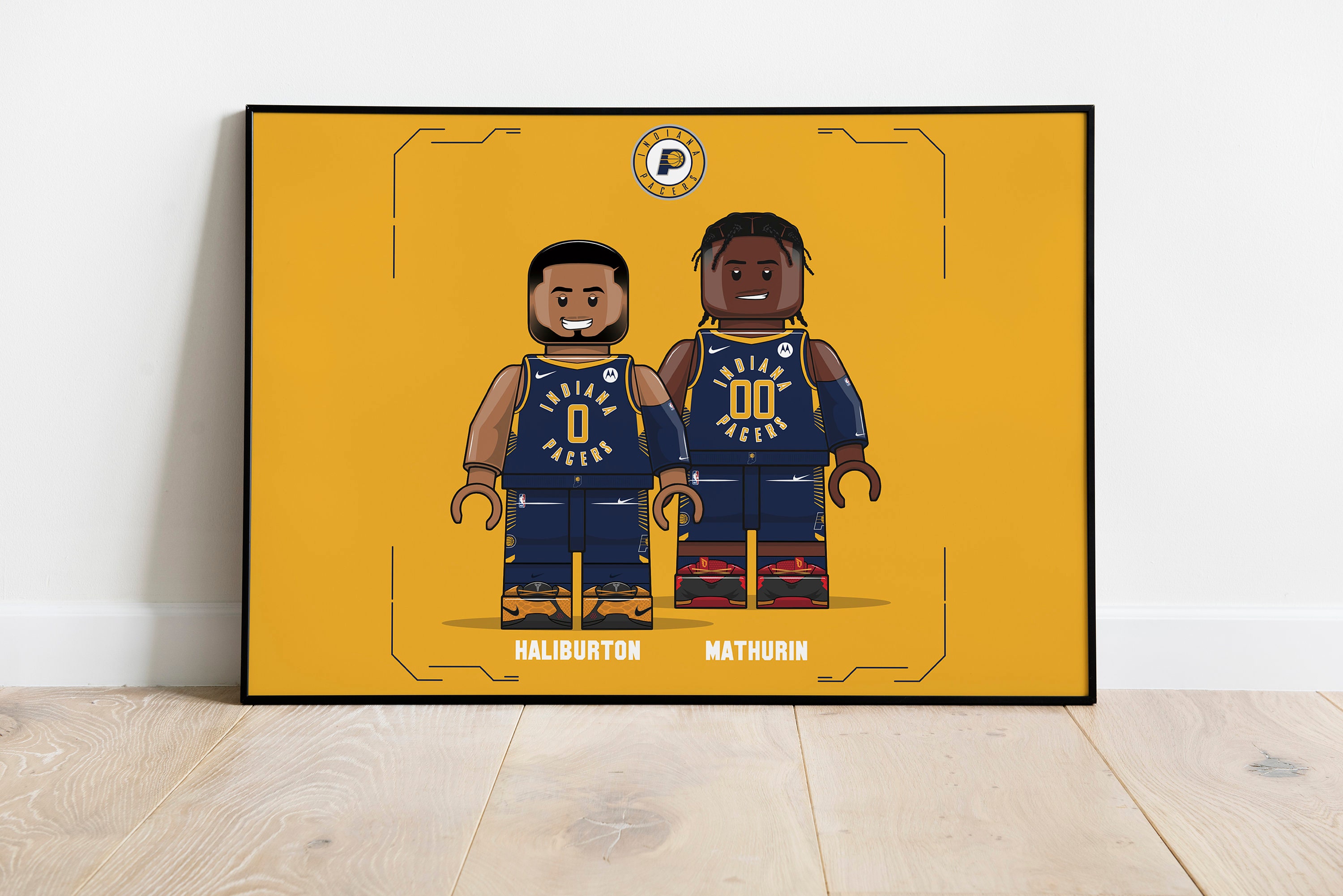 Indiana Pacers Poster for Sports Fan Basketball Poster NBA Poster Wall ...