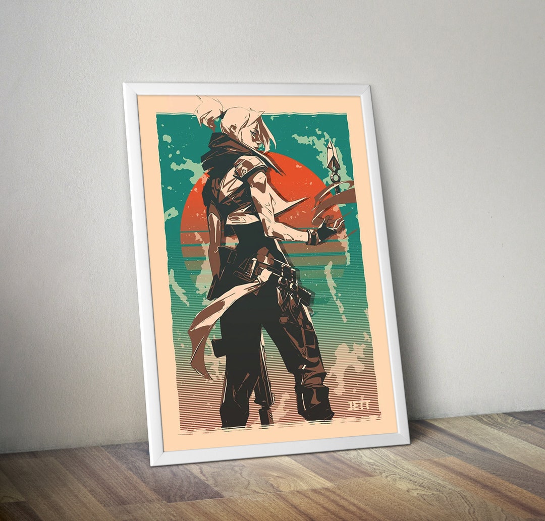 Jett Valorant Poster Valorant Valorant Poster Gamer Room Decor Gift for ...