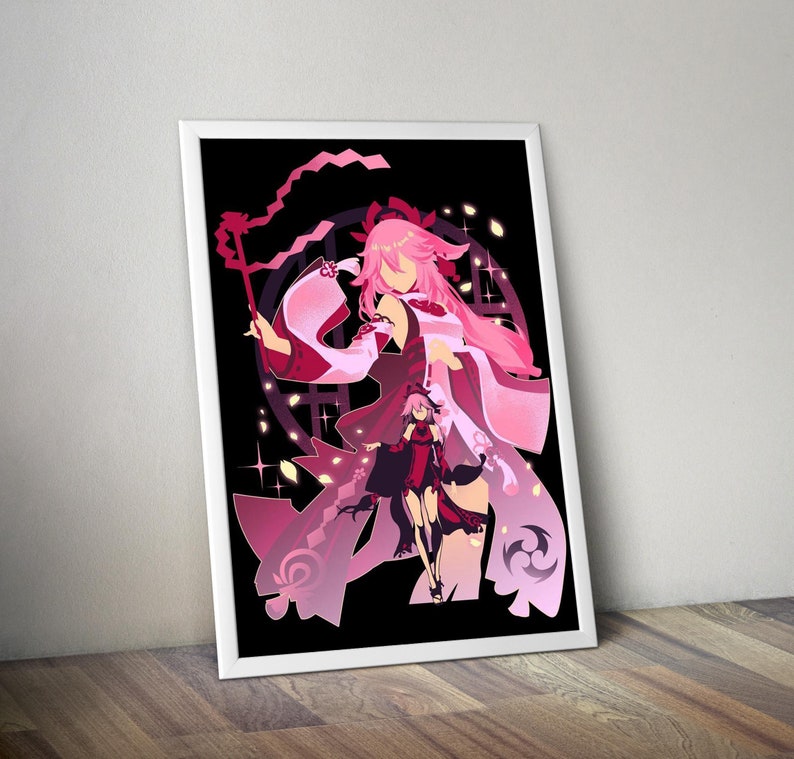 Yae Miko Genshin Impact Poster Genshin Impact Genshin Impact Poster ...