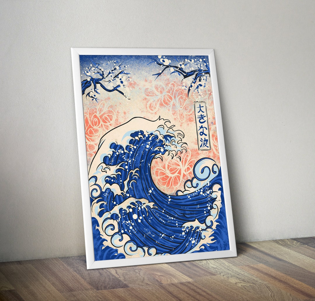 The Great Wave Poster Japanese Art Poster Elegance and - Etsy