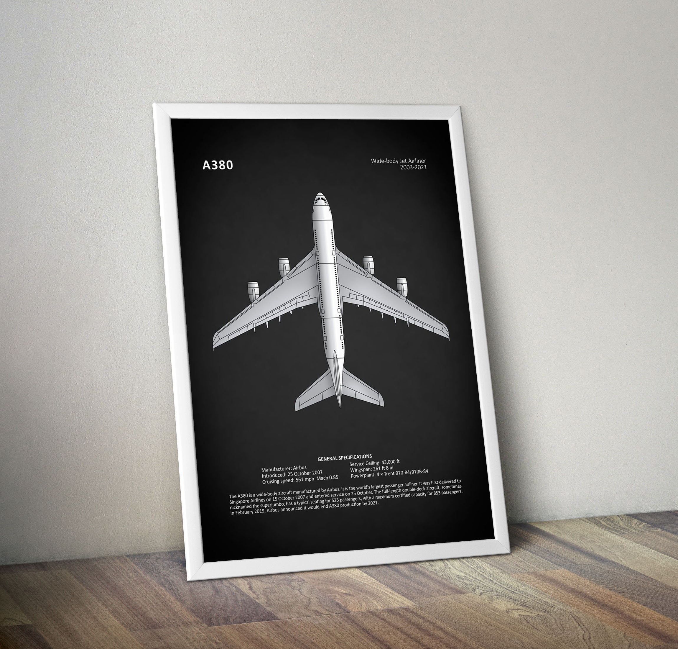 Airbus A380 Jet Airliner Poster Aircraft Poster Aviation Art - Etsy