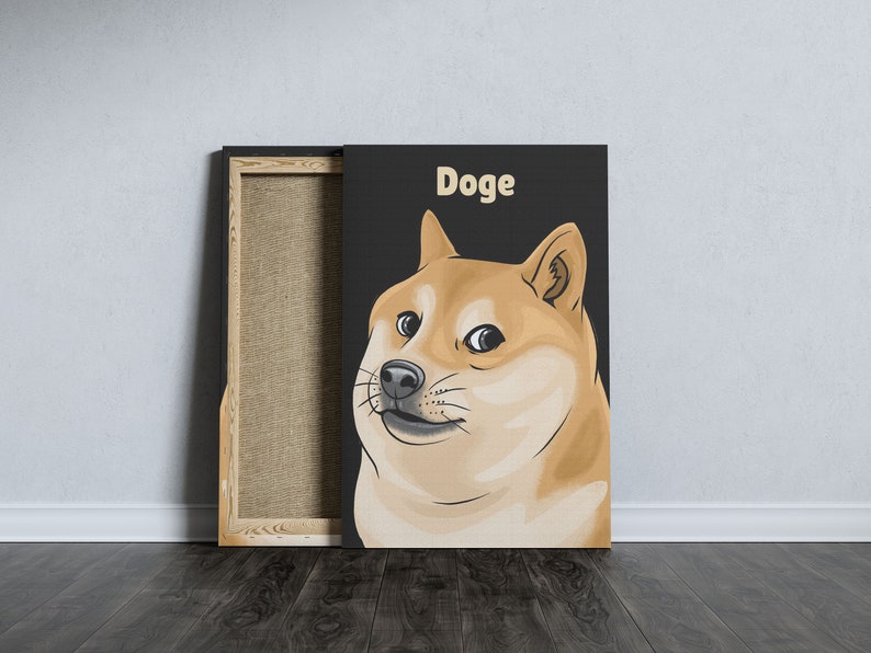 Shiba Inu Doge Funny Doge Funny Memes Funny Present Meme Poster Funny ...