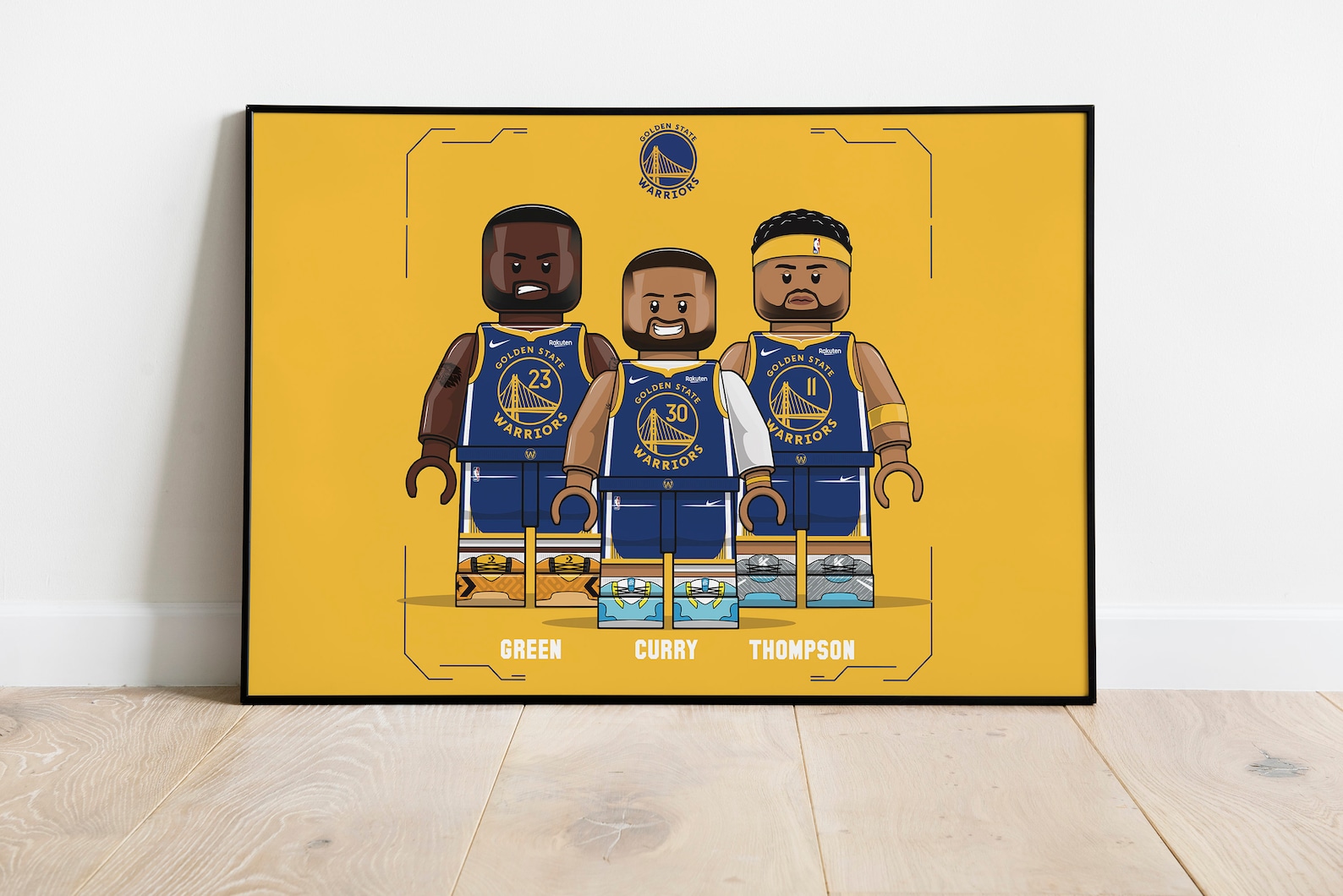 Golden State Warriors Poster for Sports Fan Basketball Poster NBA ...