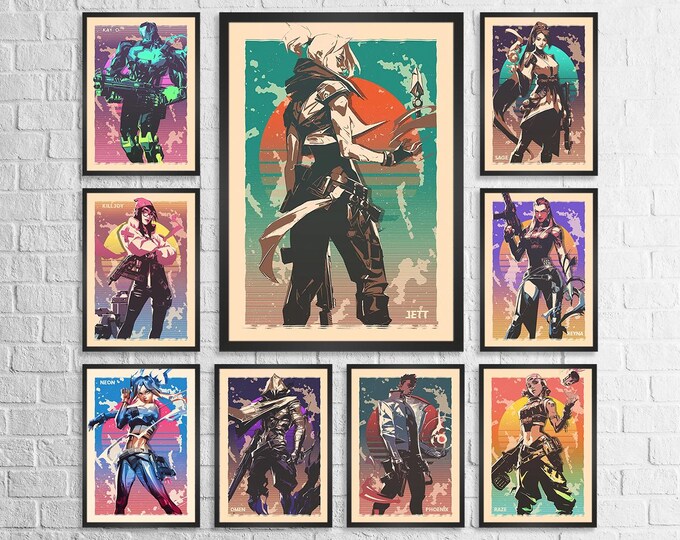 Valorant Pixel Agents PNG Bundle, PNG Files, Pixel Art, Valorant Art - Etsy