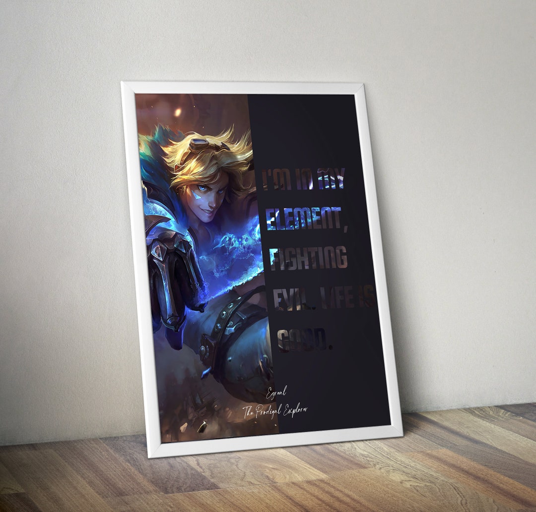 Ezreal Lol Poster: League of Legends Gamer Room Decor - Etsy