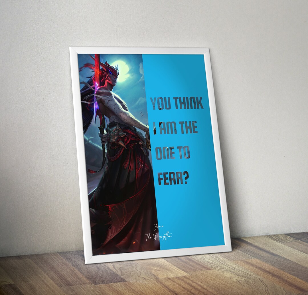 Yone League of Legends League of Legends Poster Lol Poster the ...