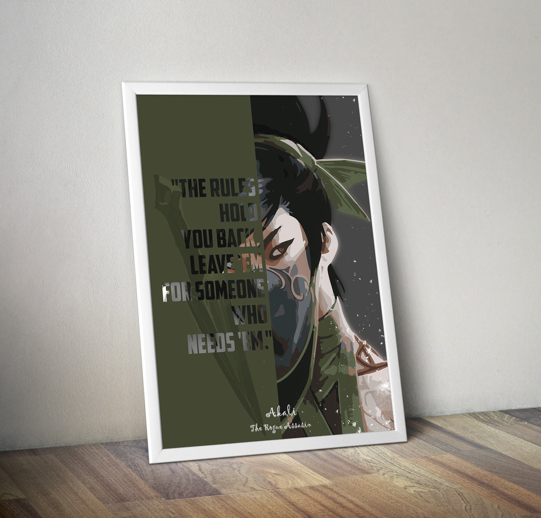 Akali League of Legends League of Legends Poster Lol Poster the Rogue ...