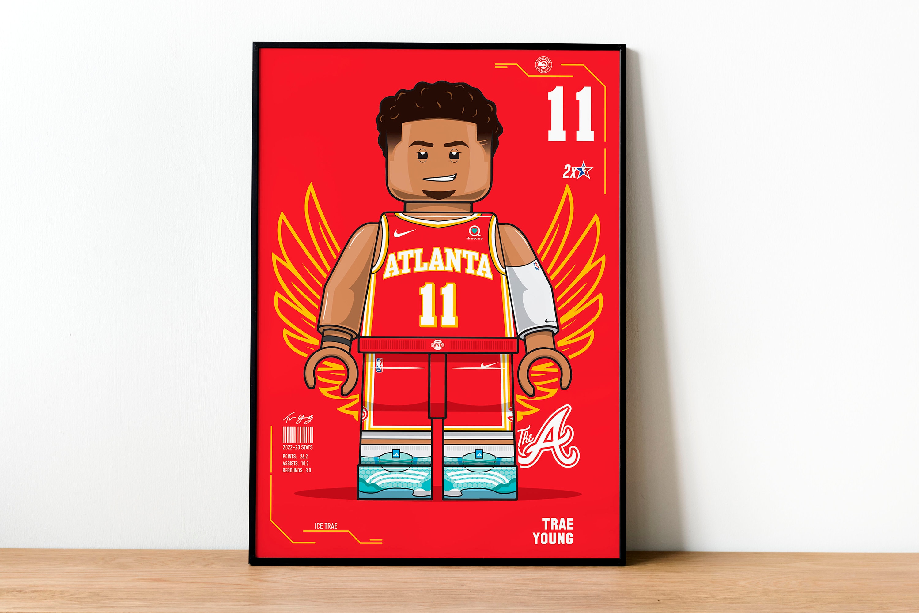 Trae Young Poster for Sports Fan Basketball Poster NBA Poster - Etsy