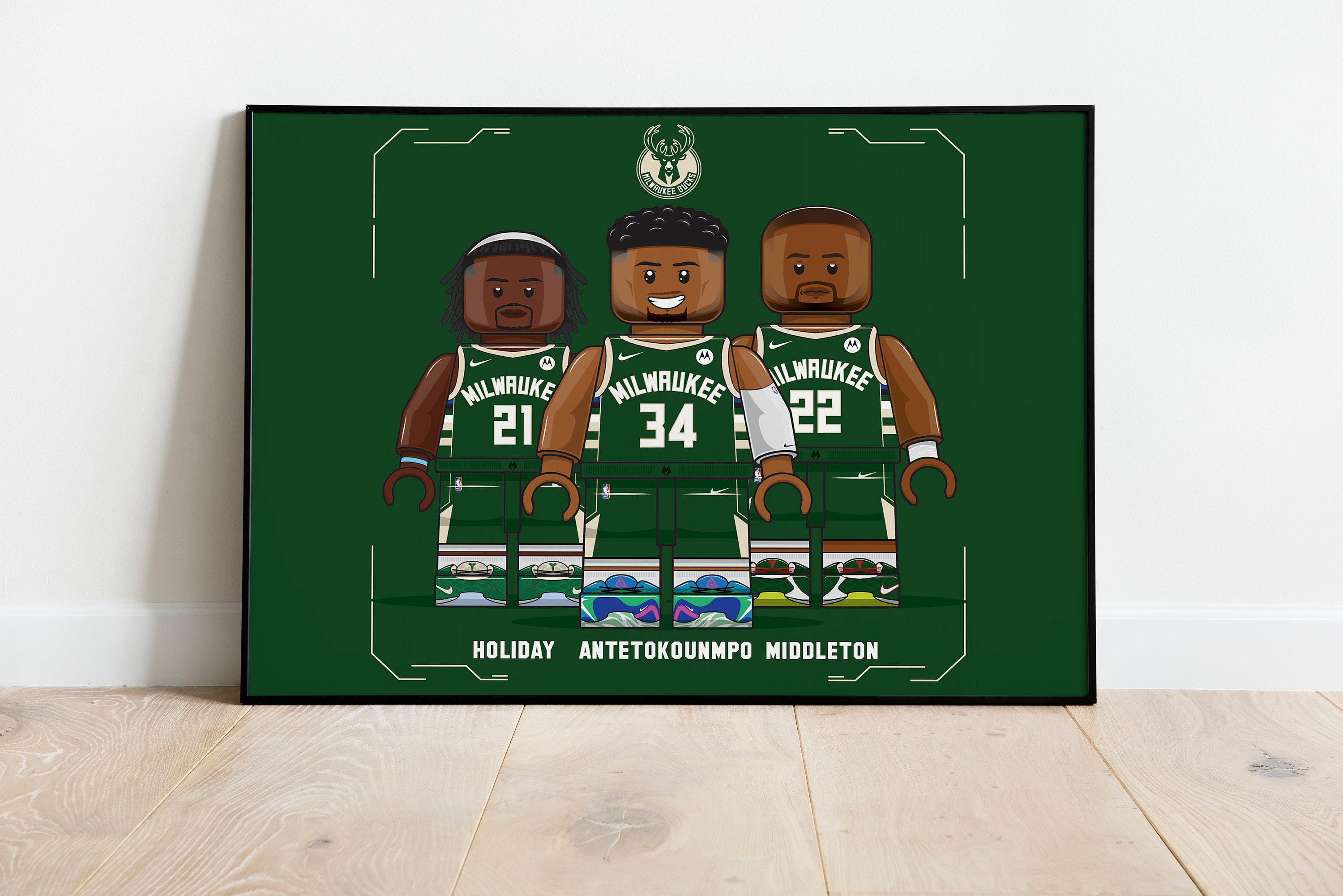 Milwaukee Bucks Poster for Sports Fan Basketball Poster NBA - Etsy